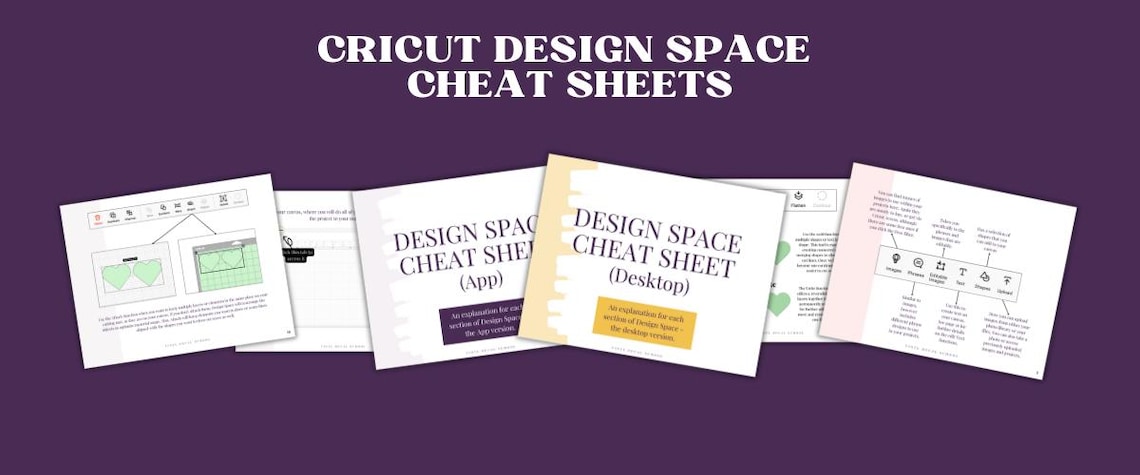 Cricut Design Space Cheat Sheets // Cricut Beginner Tips and Tricks - Etsy