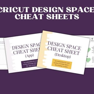 Cricut Design Space Cheat Sheets // Cricut Beginner Tips and Tricks - Etsy