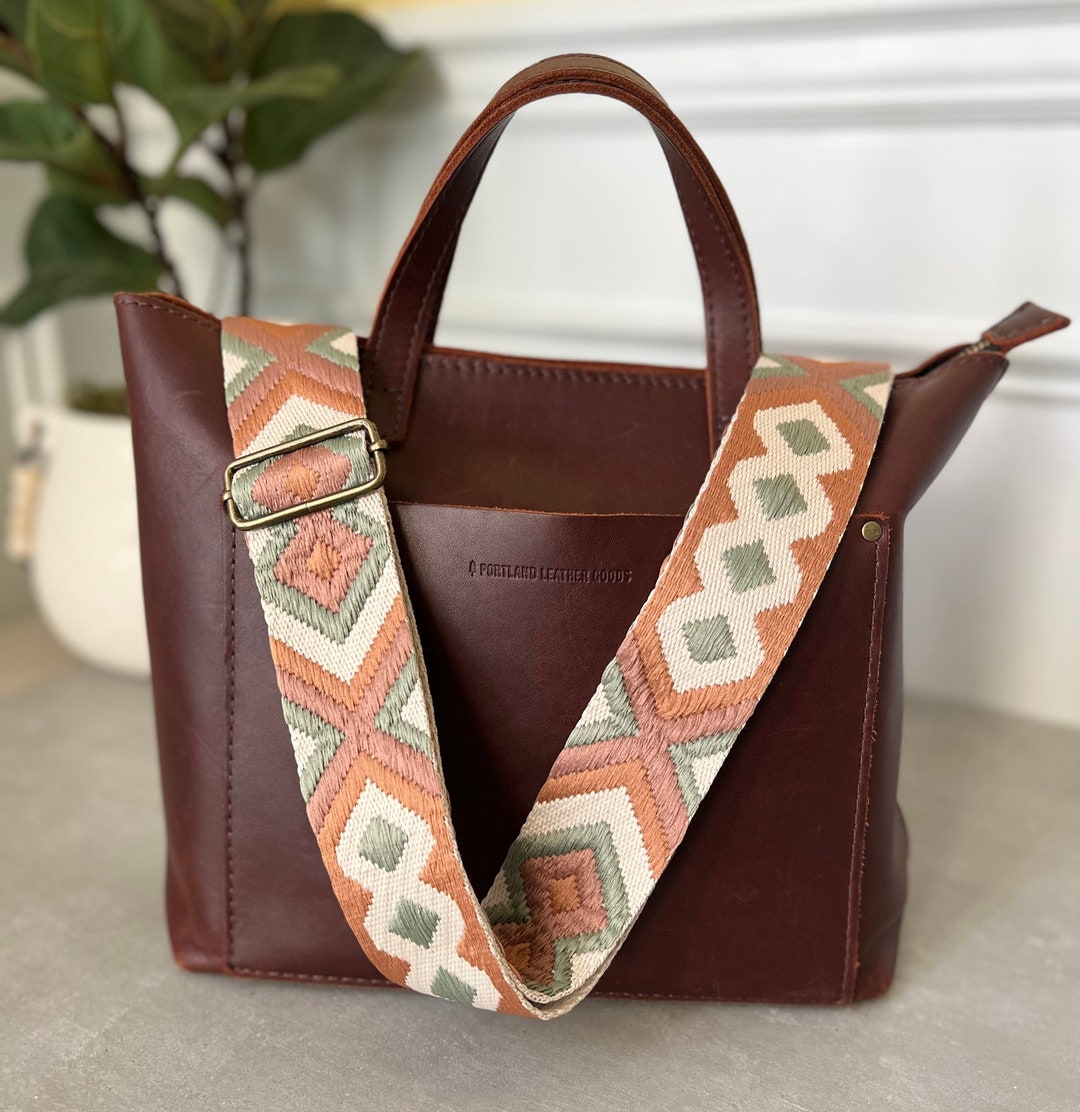 Boho Purse Strap, Embroidered Bag Strap, 2" Wide Adjustable Crossbody ...