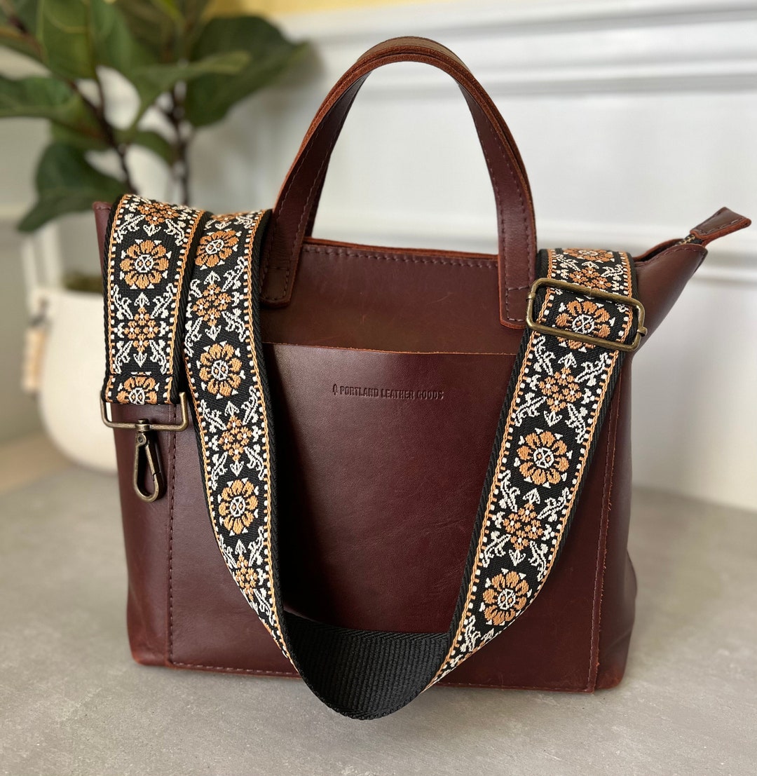 Retro Floral Purse Strap, 2" Wide Adjustable Crossbody Bag Strap ...