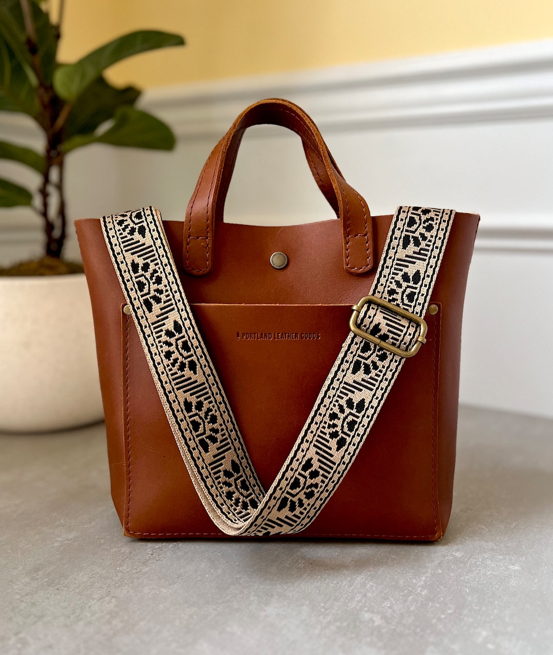 Brown + Black Purse Strap, 1 1/2” Wide Adjustable Bag Strap, Crossbody ...