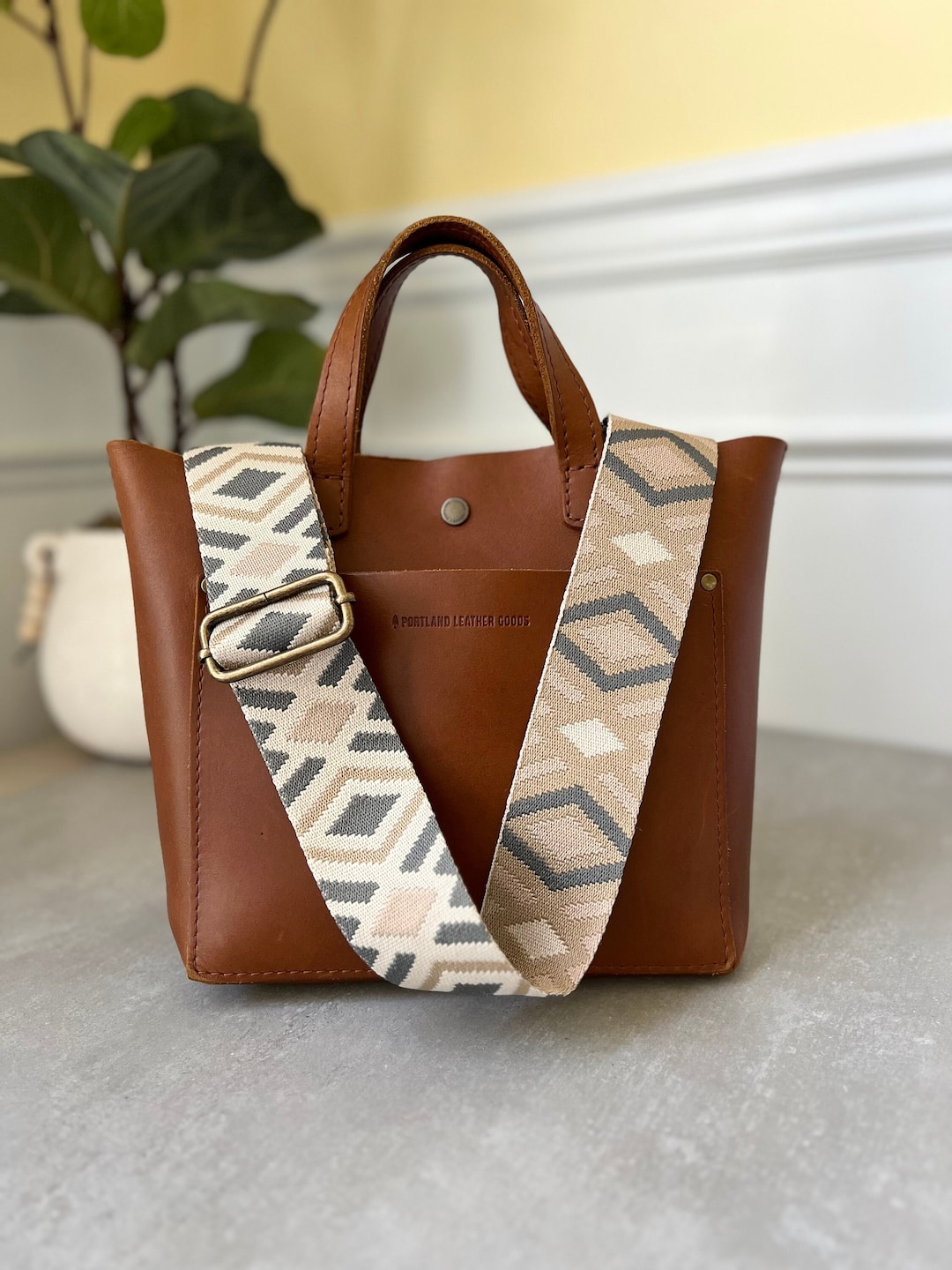 Tan & Stone Boho Purse Strap, Handbag Strap, 2" Wide Adjustable ...