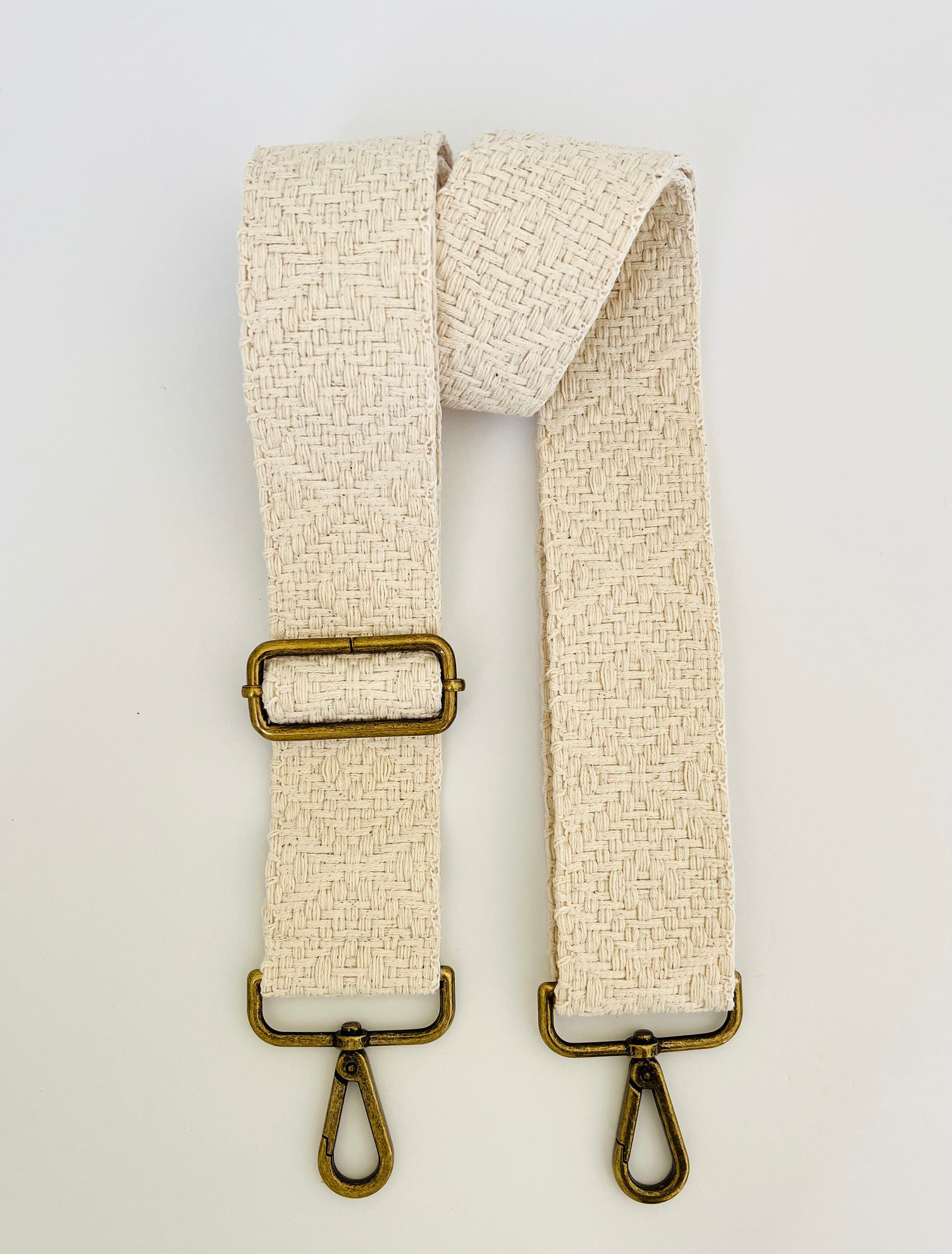 Ivory Beige Woven Bag Strap, Boho Purse Strap, 2" Wide Adjustable ...