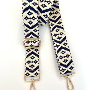 Soft Woven Purse Straps, 1 1/2” Wide Adjustable Crossbody Strap, Hippie ...