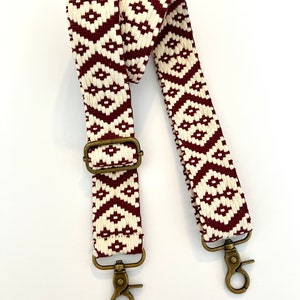 Soft Woven Purse Straps, 1 1/2” Wide Adjustable Crossbody Strap, Hippie ...