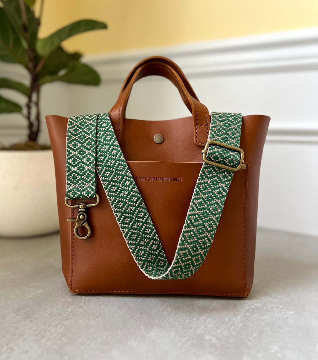 Forest Green & Beige Woven Purse Strap, Boho Bag Strap, Adjustable ...