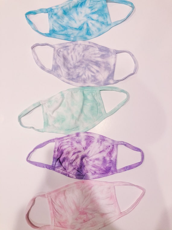 Pastel Tie Dye Masks - Etsy