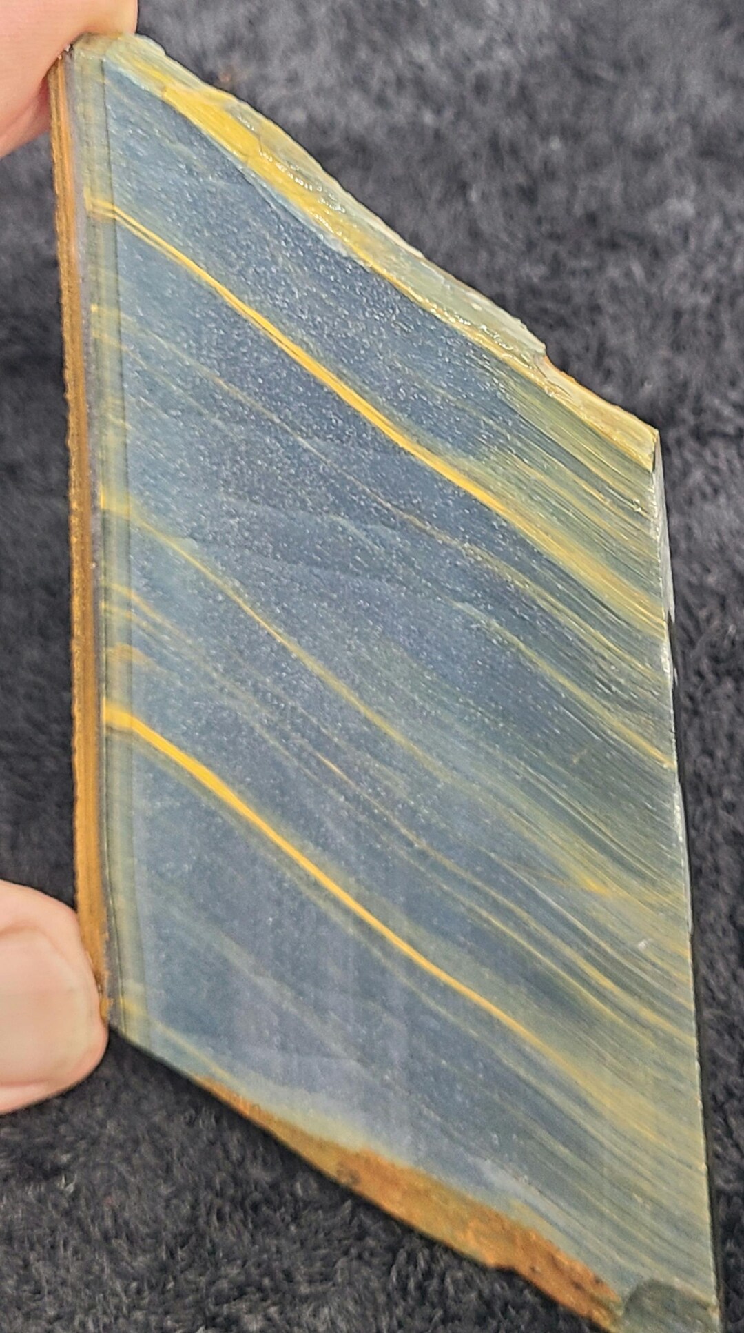 Blue Tiger Eye, Hawk Eye, Lapidary Slabs, Rock Slab - Etsy