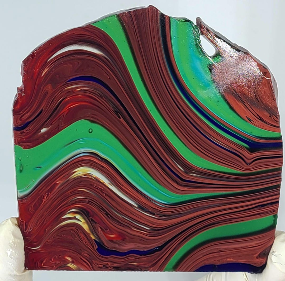 Fenton Glass, Slag Glass, Lapidary Slabs, Rock Slab - Etsy