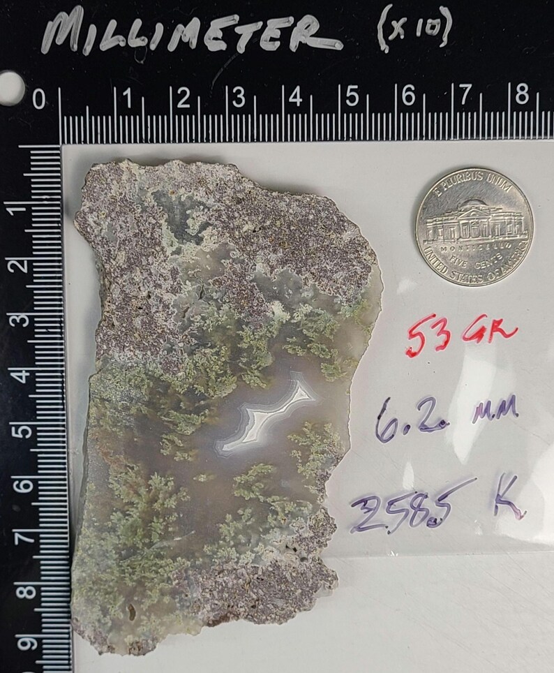 JAVA Scenic Moss Agate Indonesia, Lapidary Slabs, Rock Slab - Etsy