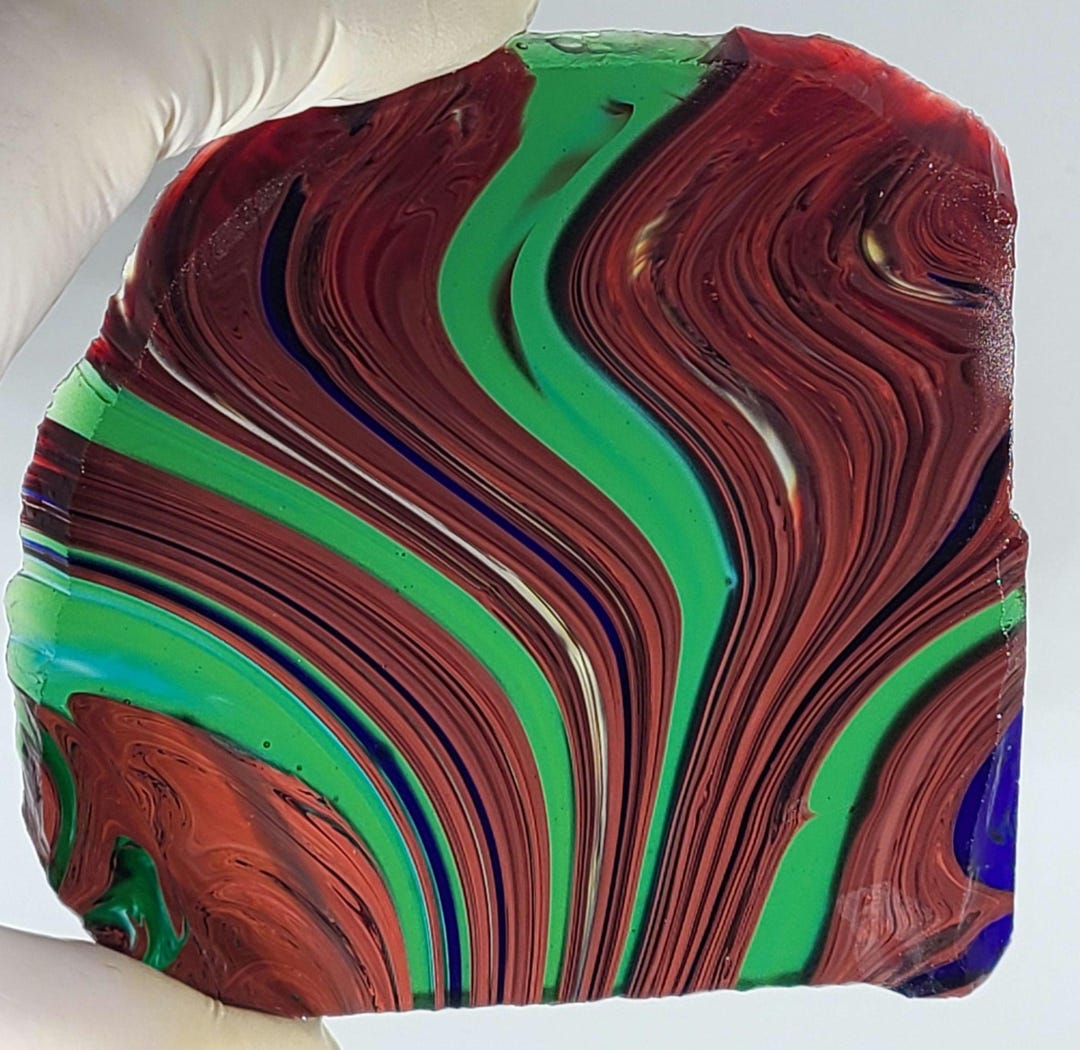 Fenton Glass, Slag Glass, Lapidary Slabs, Rock Slab - Etsy