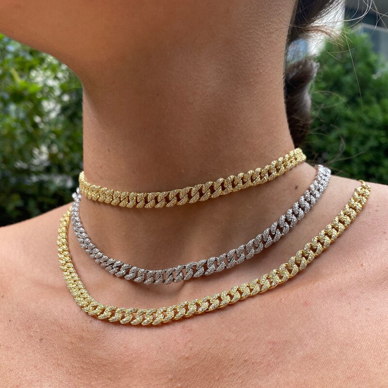 Fake Diamond Chain - Etsy
