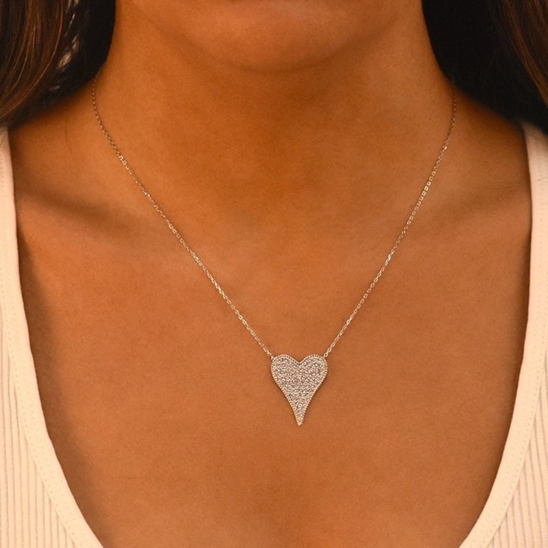 Heart Shape Necklace - Etsy