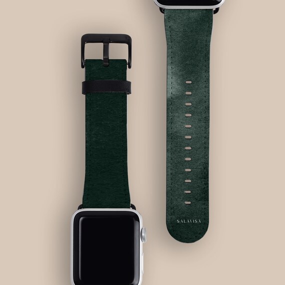 Forest Green Watercolor Apple Watch Strap 40mm 38mm 42mm - Etsy