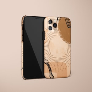 Designer Aesthetic Beige & Brown Phone Case Iphone 13 Case | Etsy