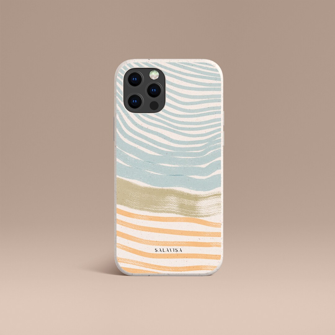 Pale Lines Compostable Bio Phone Case | iPhone 14 13 12 11 Xr Xs Pro ...