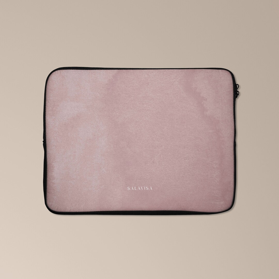 Rose Pink Watercolor Laptop Sleeve Personalized 13 Inch, 14 Inch, 15 ...