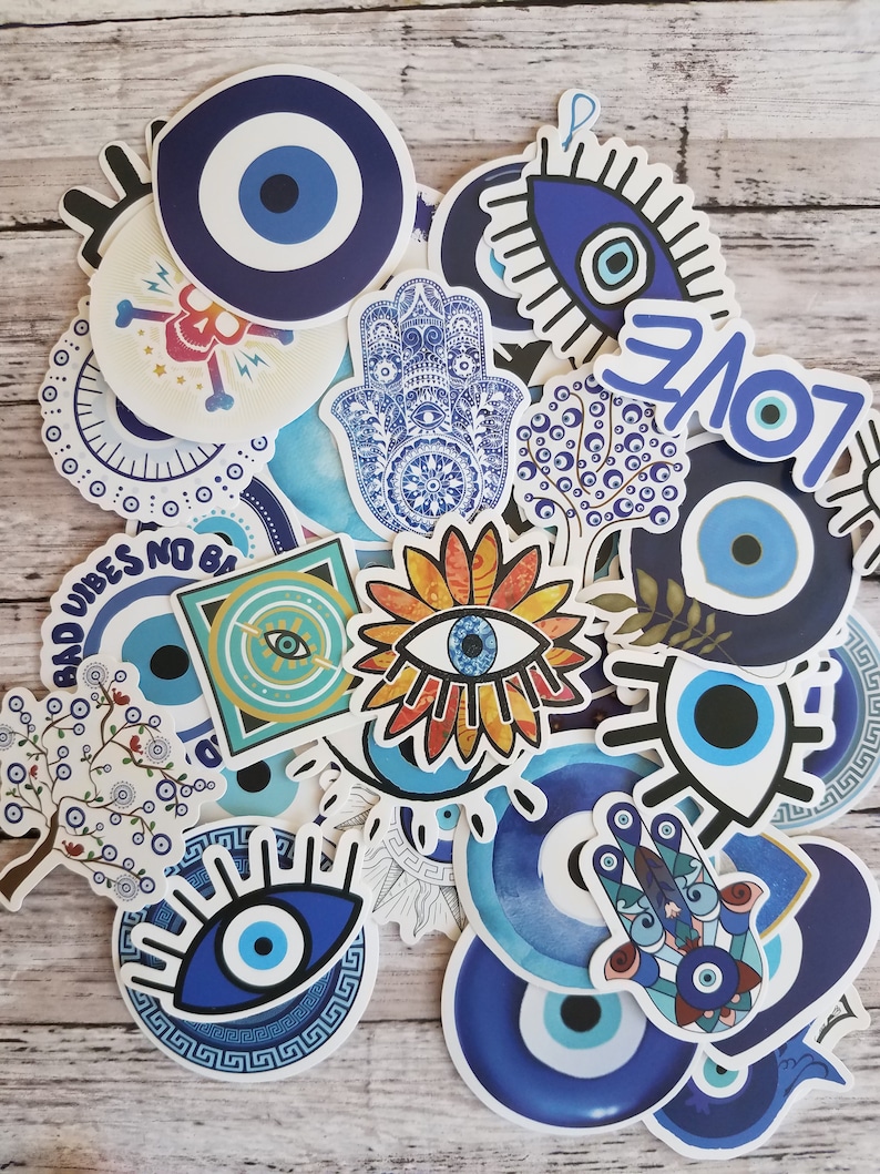 Evil Eye Stickers//mal De Ojo Stickers//3 10 20 30 - Etsy