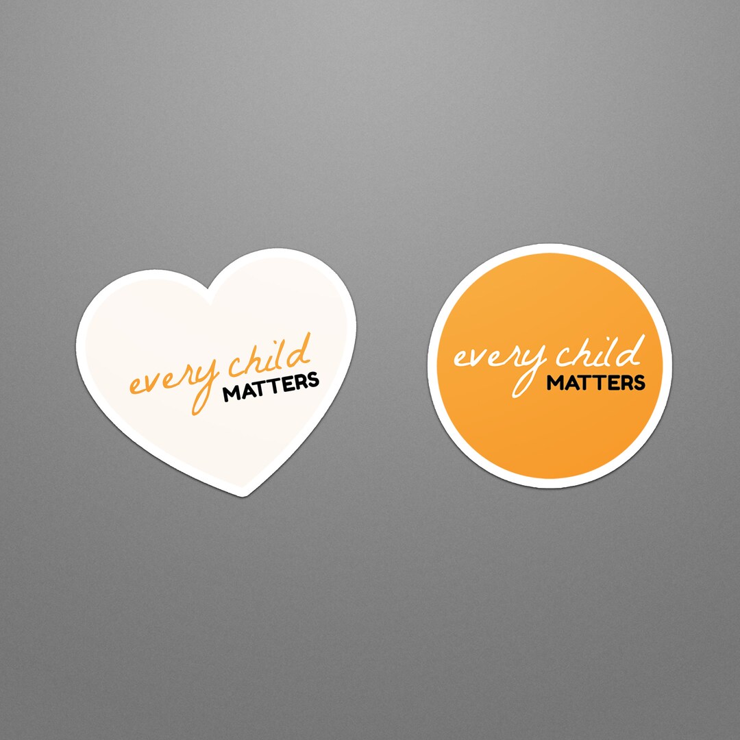 Sticker Pack Every Child Matters Stickers, Orange Shirt Day, Waterproof ...