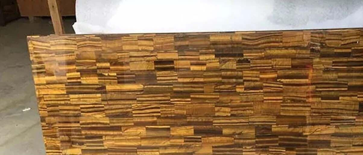 Stunning Tiger Eye Square Table Top Handmade Luxury Sofa Center Table ...