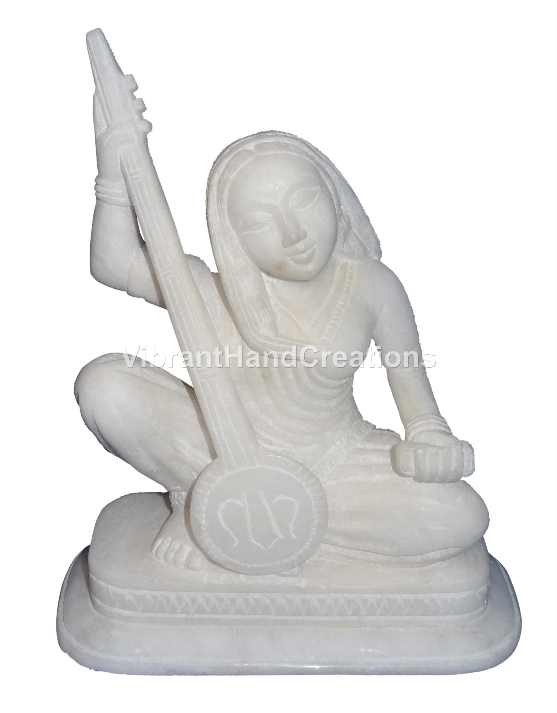 8 White Marble Meera Bai Statue Showpiece for Home Decor | Etsy