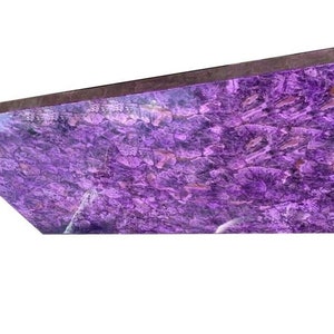 Natural Amethyst Stone Dining Table Top Rectangle Stone Lawn Patio ...