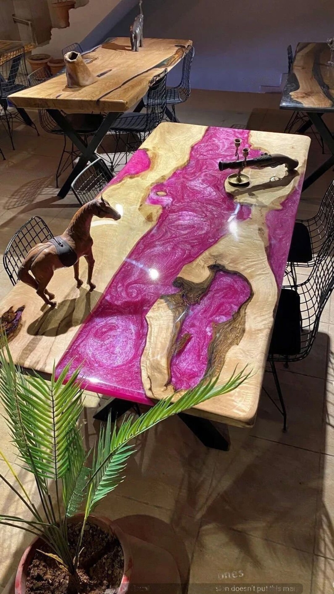 Adorable Pink Epoxy Table Top Resin Coffee Table Custom Made - Etsy