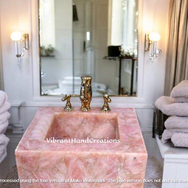Rose Quartz Sink - Etsy