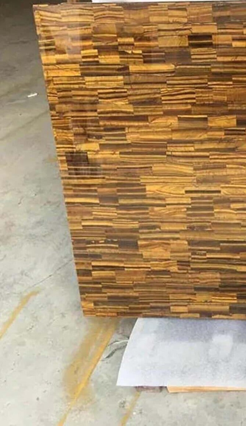 Stunning Tiger Eye Square Table Top Handmade Luxury Sofa Center Table ...