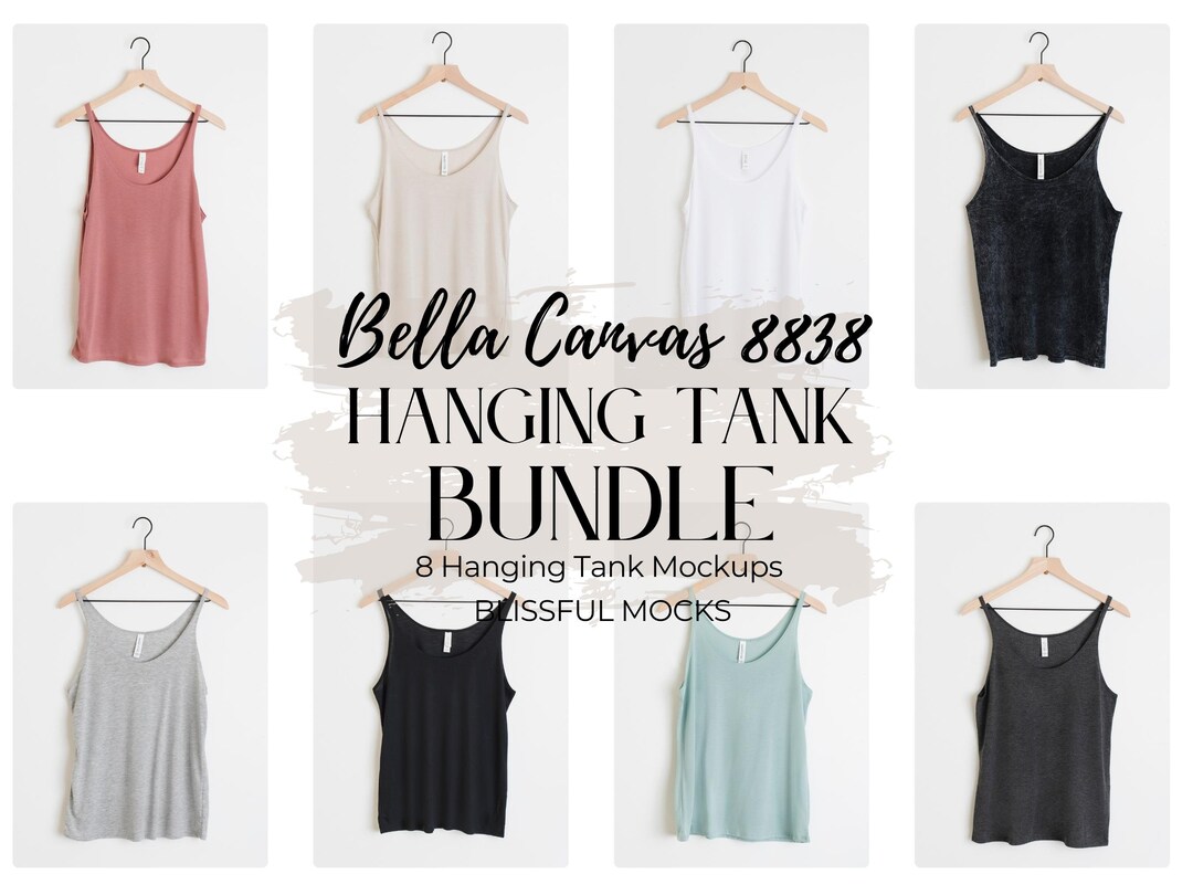 Tank Top Mockup Bundle, Bella Canvas Mockup, Bella Canvas 8838 Bundle ...