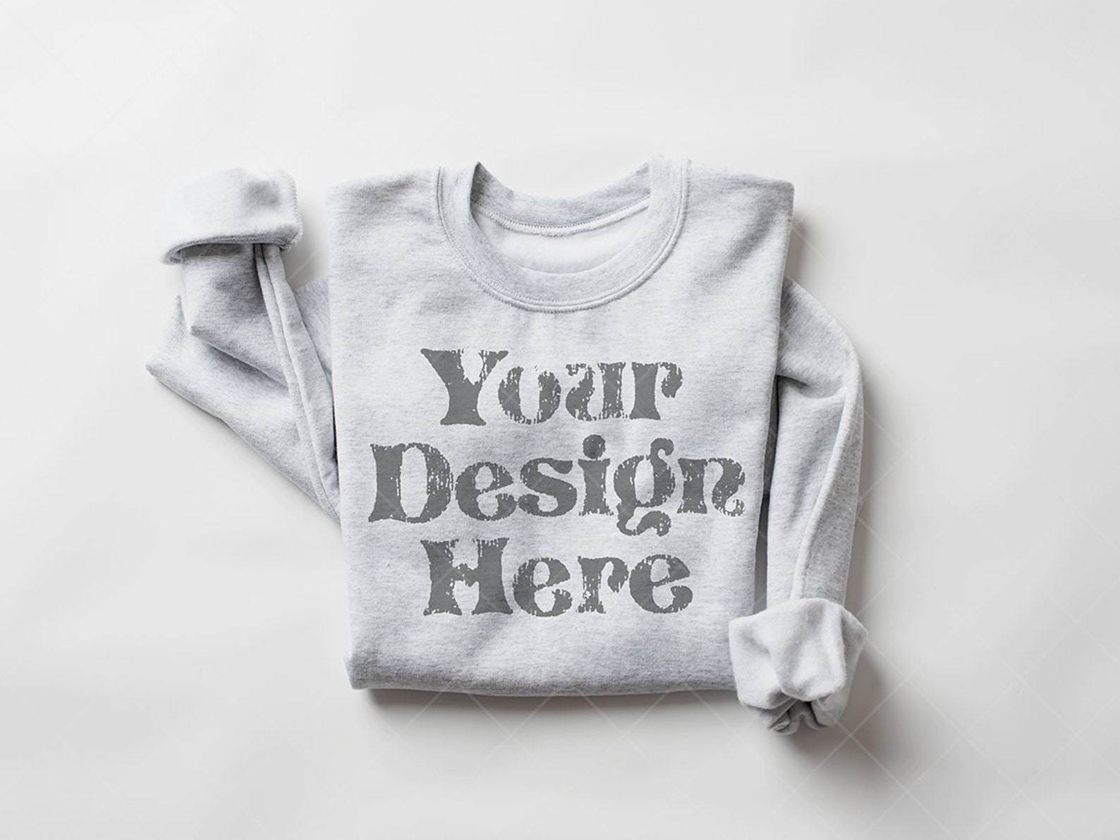 SWEATSHIRT Mockup Gildan 18000 Mockup Gildan ASH Crewneck - Etsy