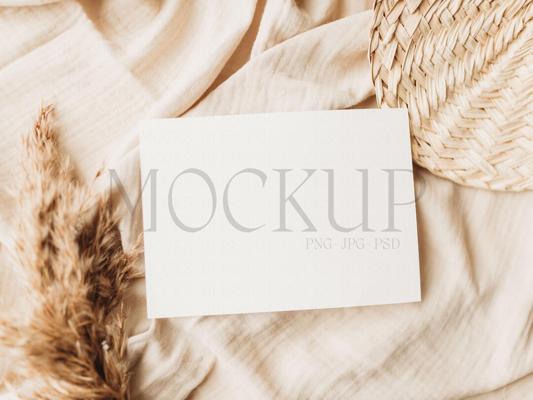 5x7 Card Mockup, Neutral Card Mockup, Modern Business Mockup Png Jpg ...