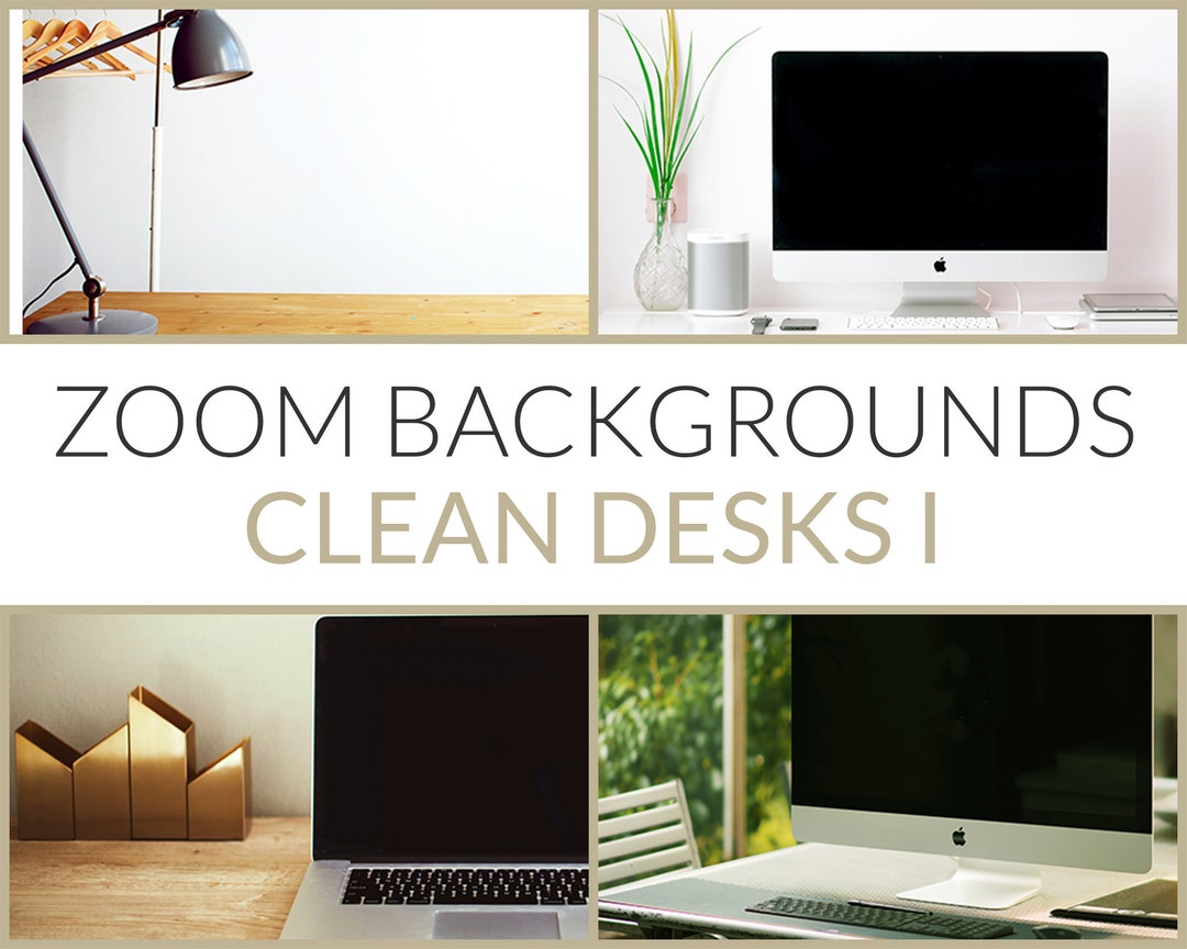 Zoom Backgrounds – Fresh Desks Set 1 – 4 High-resolution Backdrop ...