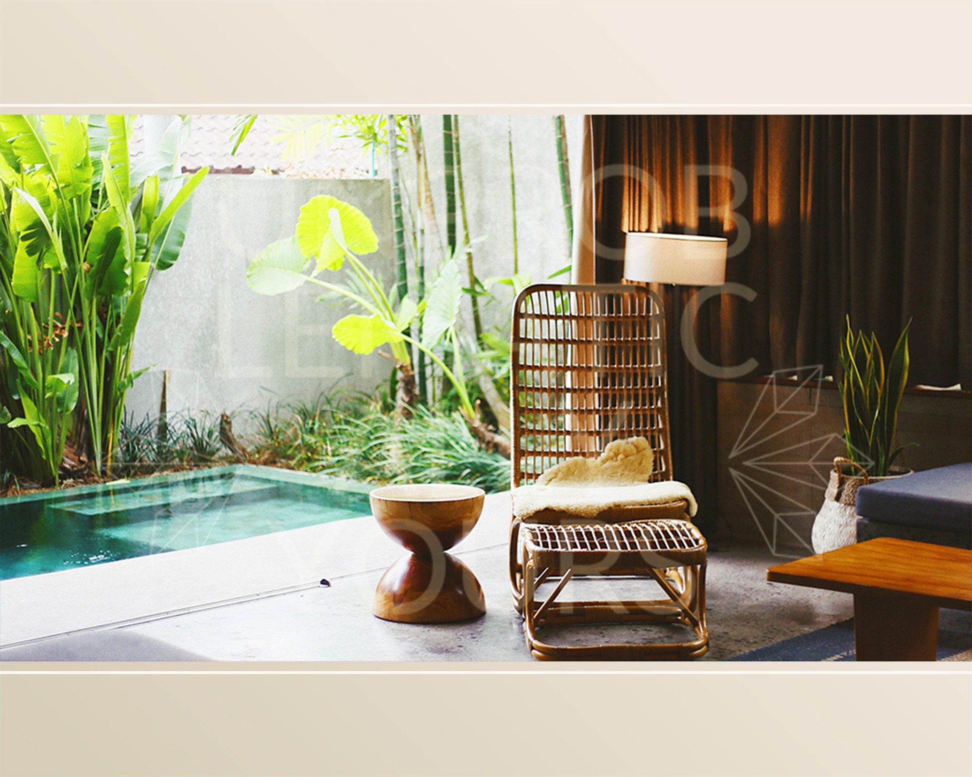 Zoom Backgrounds – Blissful Pools Set 1 – 5 High-resolution Backdrop ...