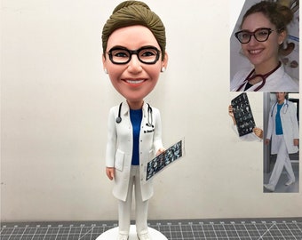 Female Doctor Bobblehead - Etsy