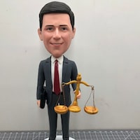 Custom Judge Bobblehead, Personalized Judge Bobbleheads Male, Custom ...