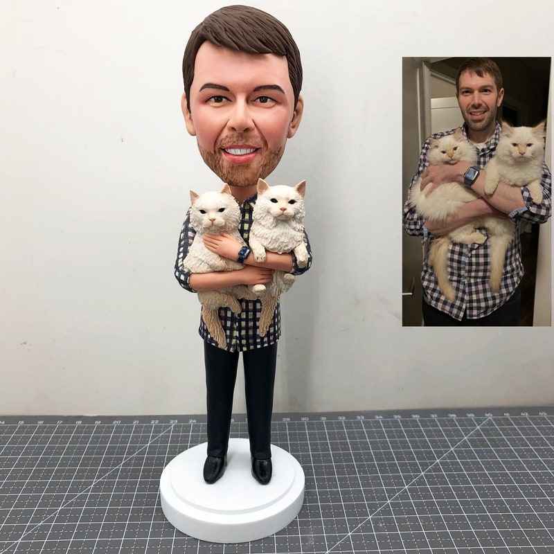 Custom Cat Bobbleheads - Etsy