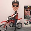 Custom Bobblehead on Motorcycle, Custom Racing Motorcycle Bobblehead ...