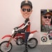 Custom Bobblehead on Motorcycle, Custom Racing Motorcycle Bobblehead ...