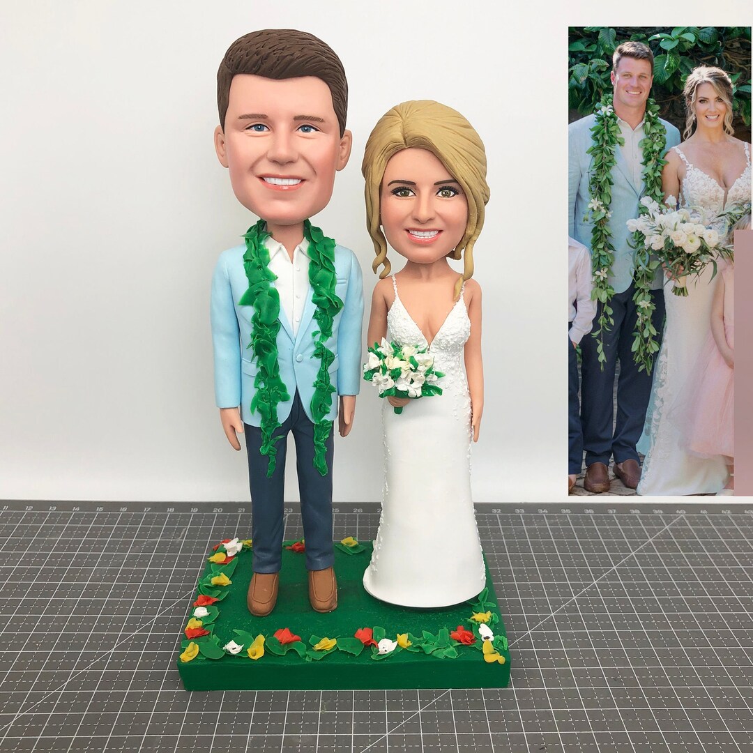Custom Wedding Cake Topper Personalized Wedding Cake Topper Bobbleheads ...