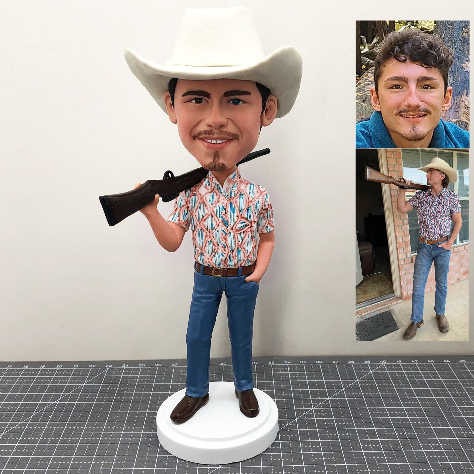 Custom Cowboy Bobblehead, Custom Hunter Bobblehead, Personal Shotgun ...