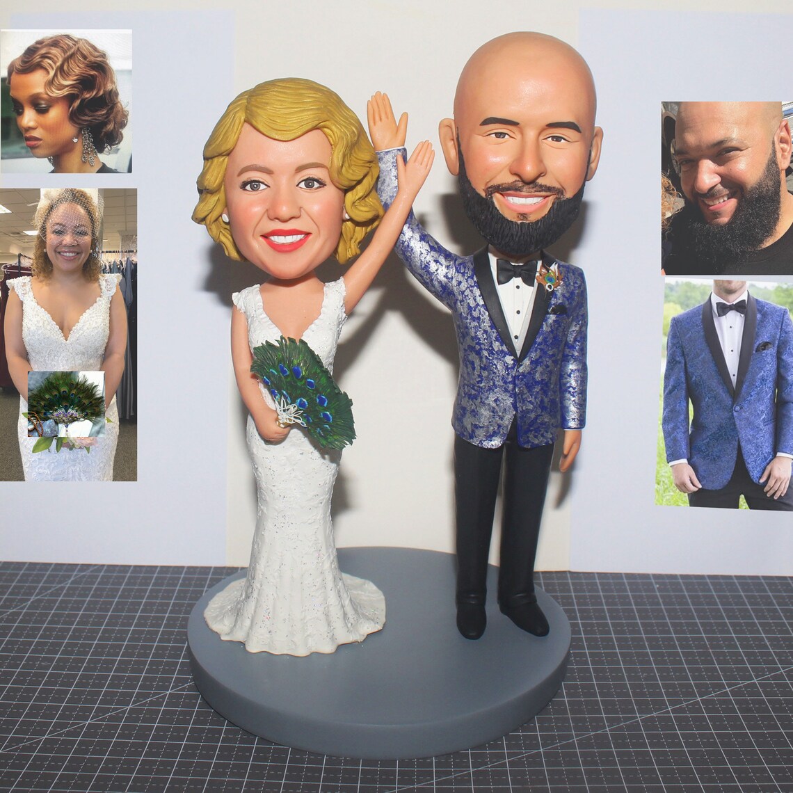 Custom Wedding Topper Custom Cake Topper Wedding Figurine - Etsy