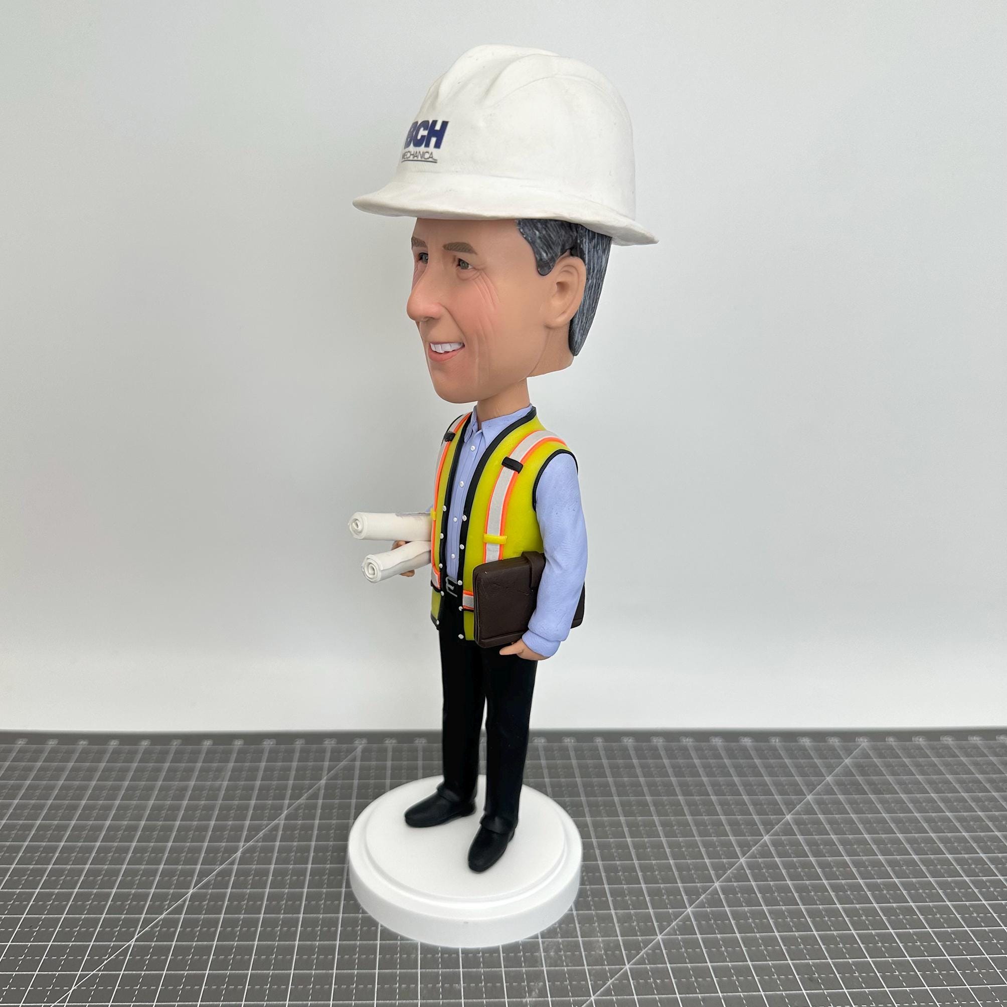 Personalized Construction Worker Bobbleheads, Custom Engineer ...