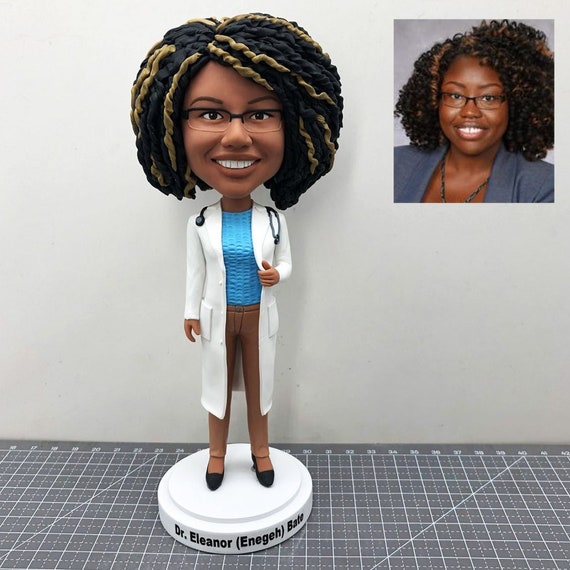 Personalized Black Doctor Figurine Custom Female Doctor - Etsy