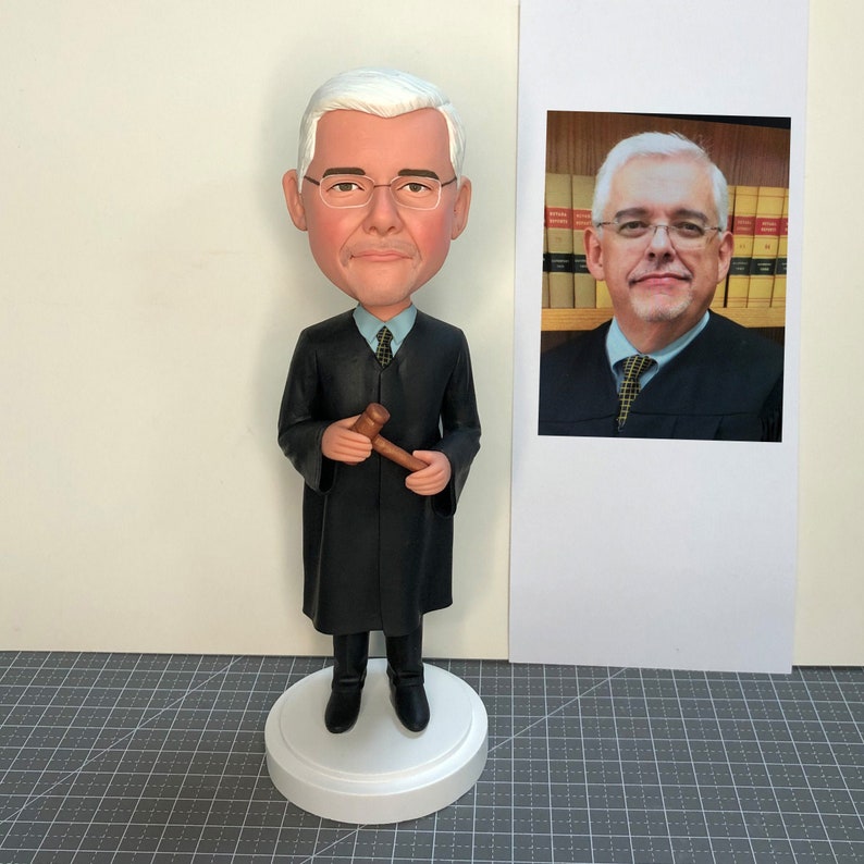 Custom Judge Bobblehead, Personalized Judge Bobbleheads Male, Custom ...