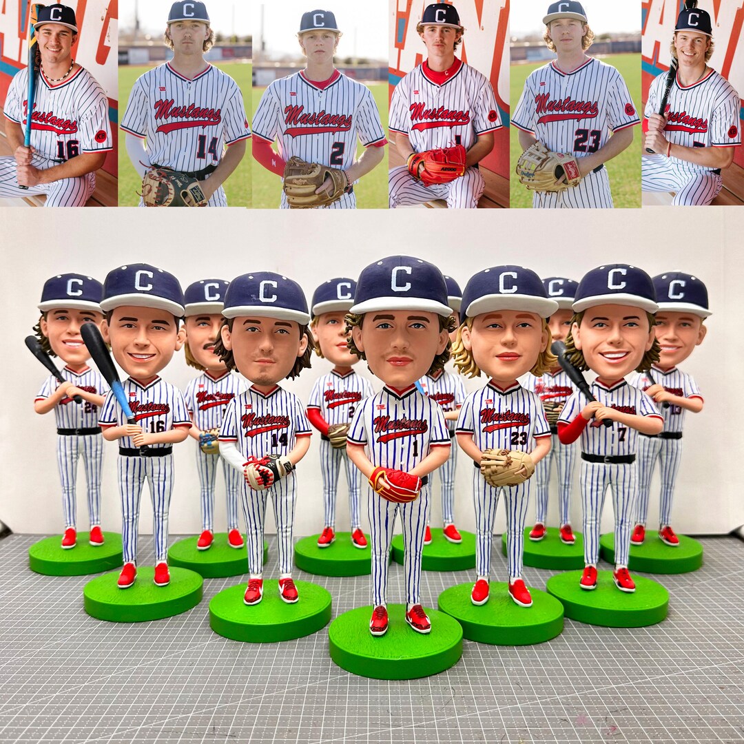Custom Baseball Team Members Bobbleheads, Custom Group Buy Bobbleheads ...
