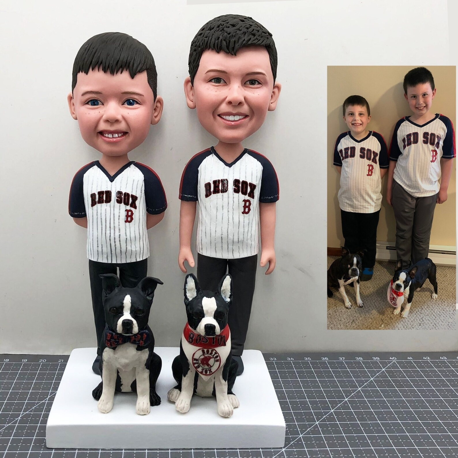 Custom 2 Boys Bobbleheads Custom Brothers Bobbleheads With 2 - Etsy