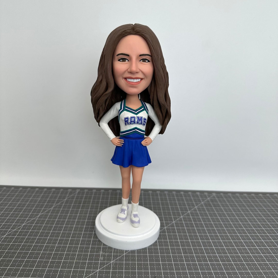 Custom Cheerleaders Bobbleheads, Personalized Dancer Figurines, Custom ...