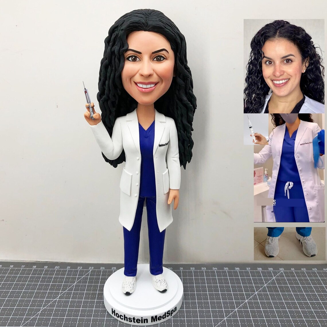 Custom Injection Doctor Bobblehead, Personalized Female Doctor ...