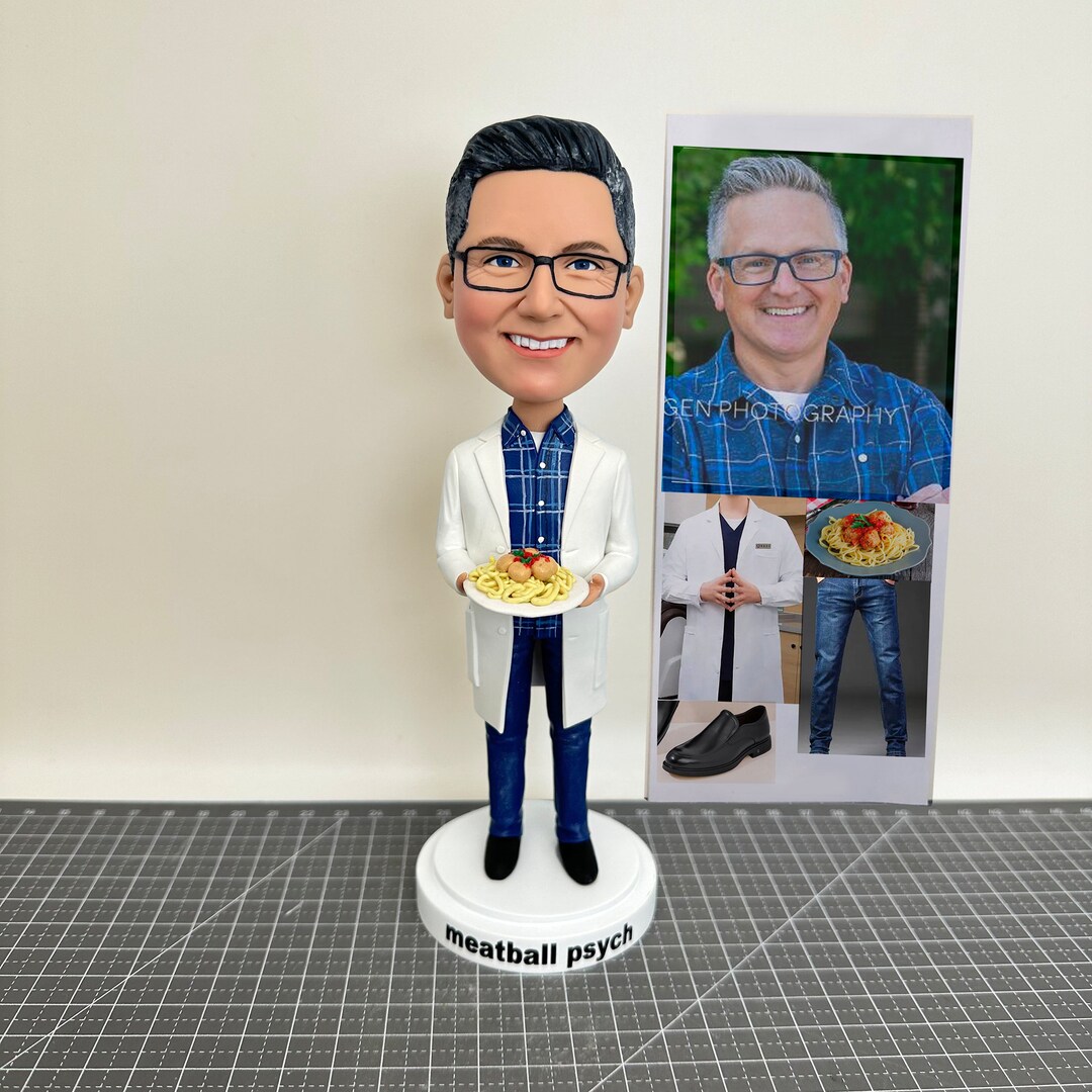 Custom Doctor Bobblehead Cook, Personalized Dentist Bobblehead, Custom ...